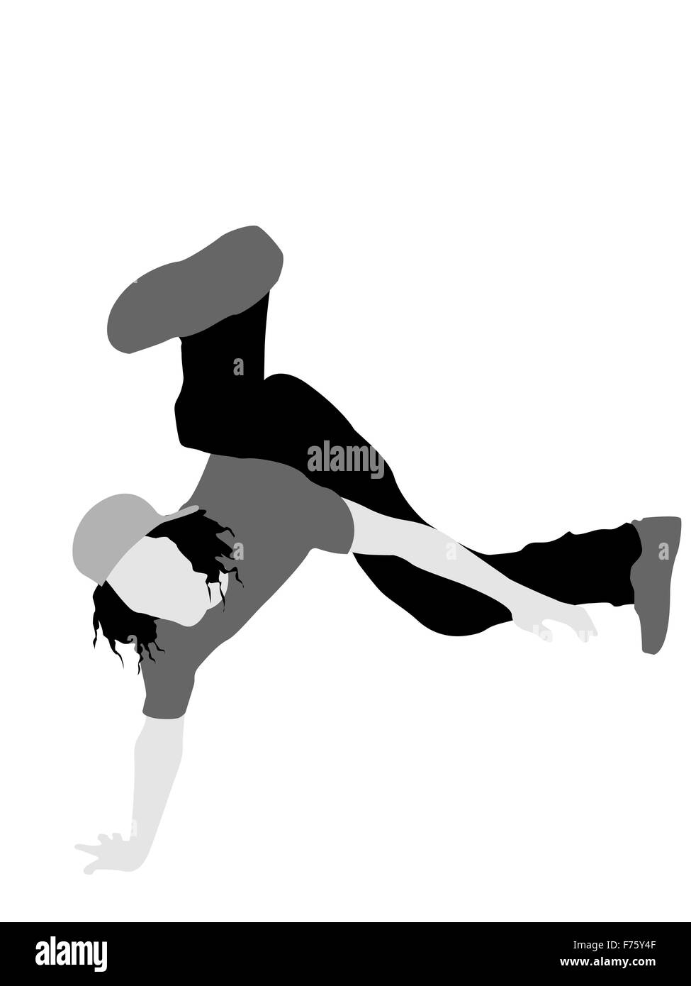 Break dancer Black and White Stock Photos & Images - Alamy