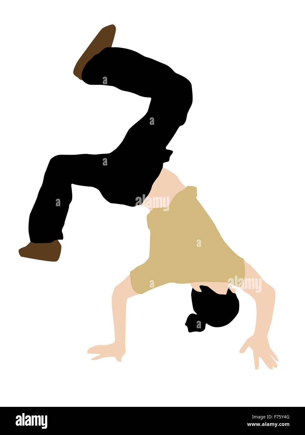 Dance steps illustration Cut Out Stock Images & Pictures - Alamy