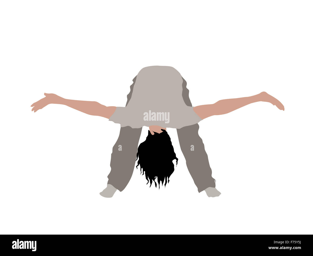 Bending pose Cut Out Stock Images & Pictures - Alamy