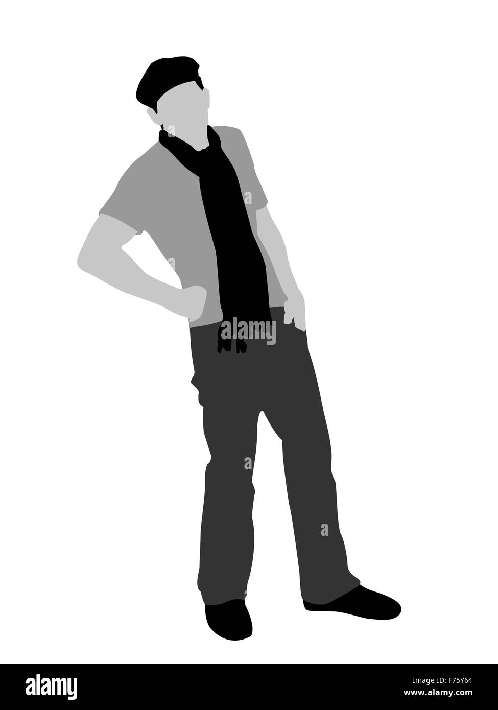 stylish man standing Stock Photo - Alamy