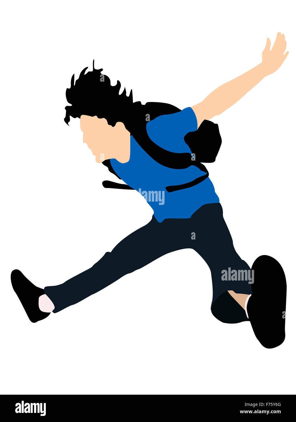 leaping young man Stock Photo - Alamy