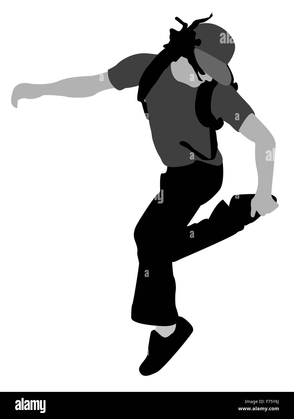 man holding his one leg Stock Photo - Alamy