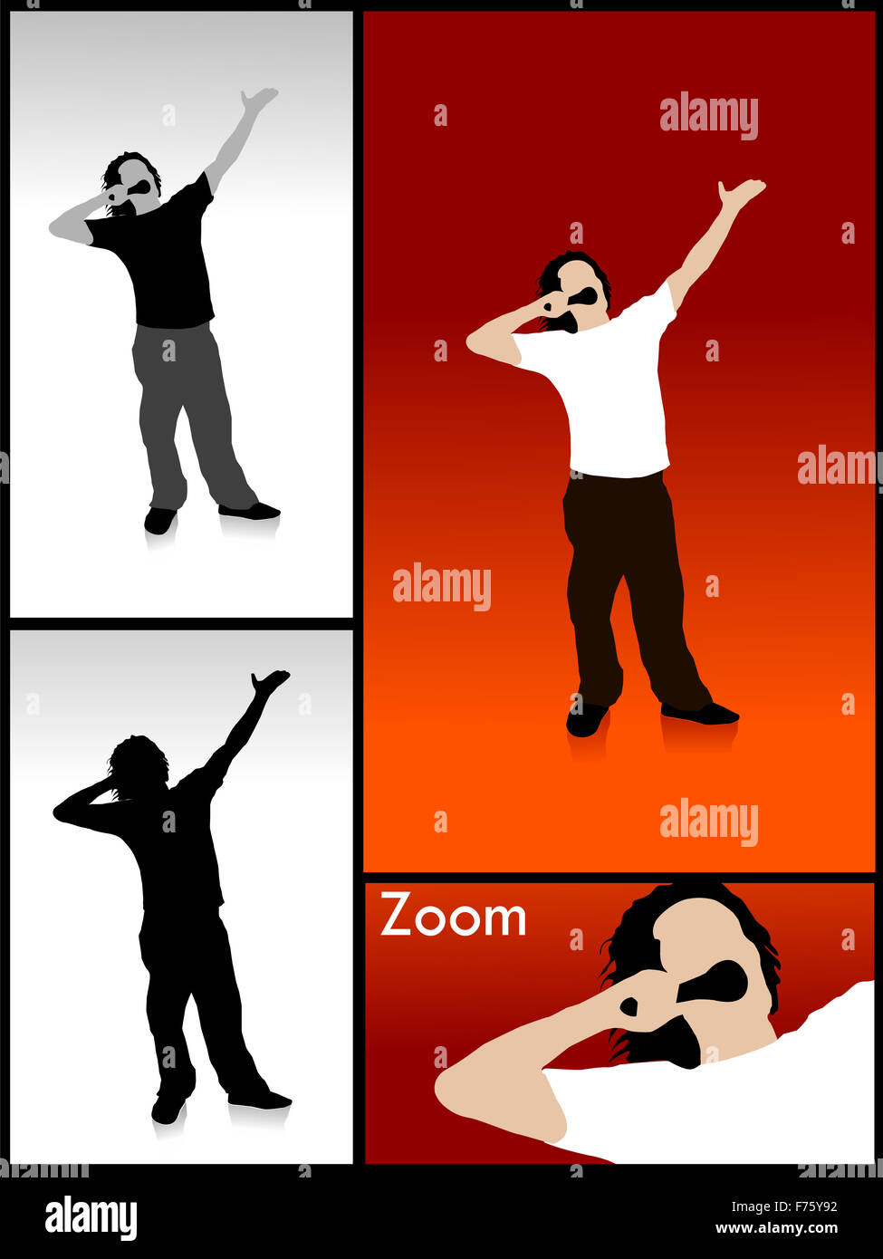 male in singing pose Stock Photo - Alamy