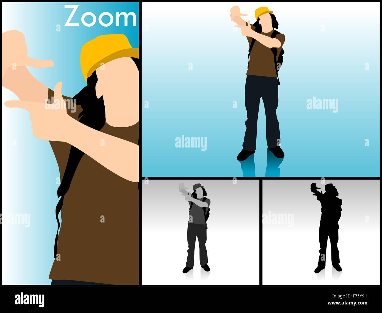 frame by fingers Stock Photo - Alamy