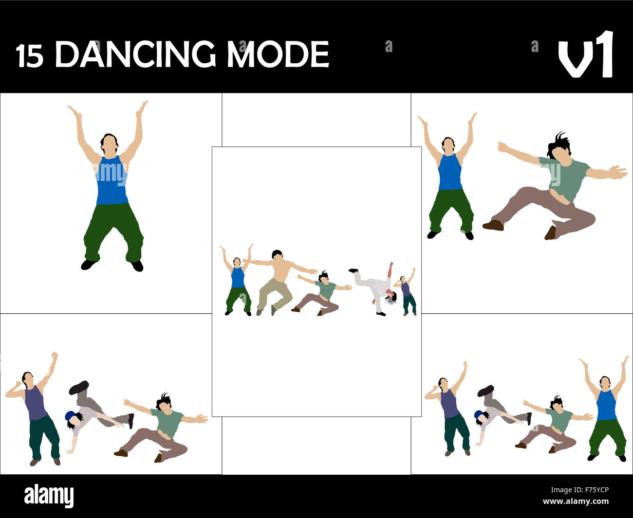 rocking male dancers Stock Photo - Alamy