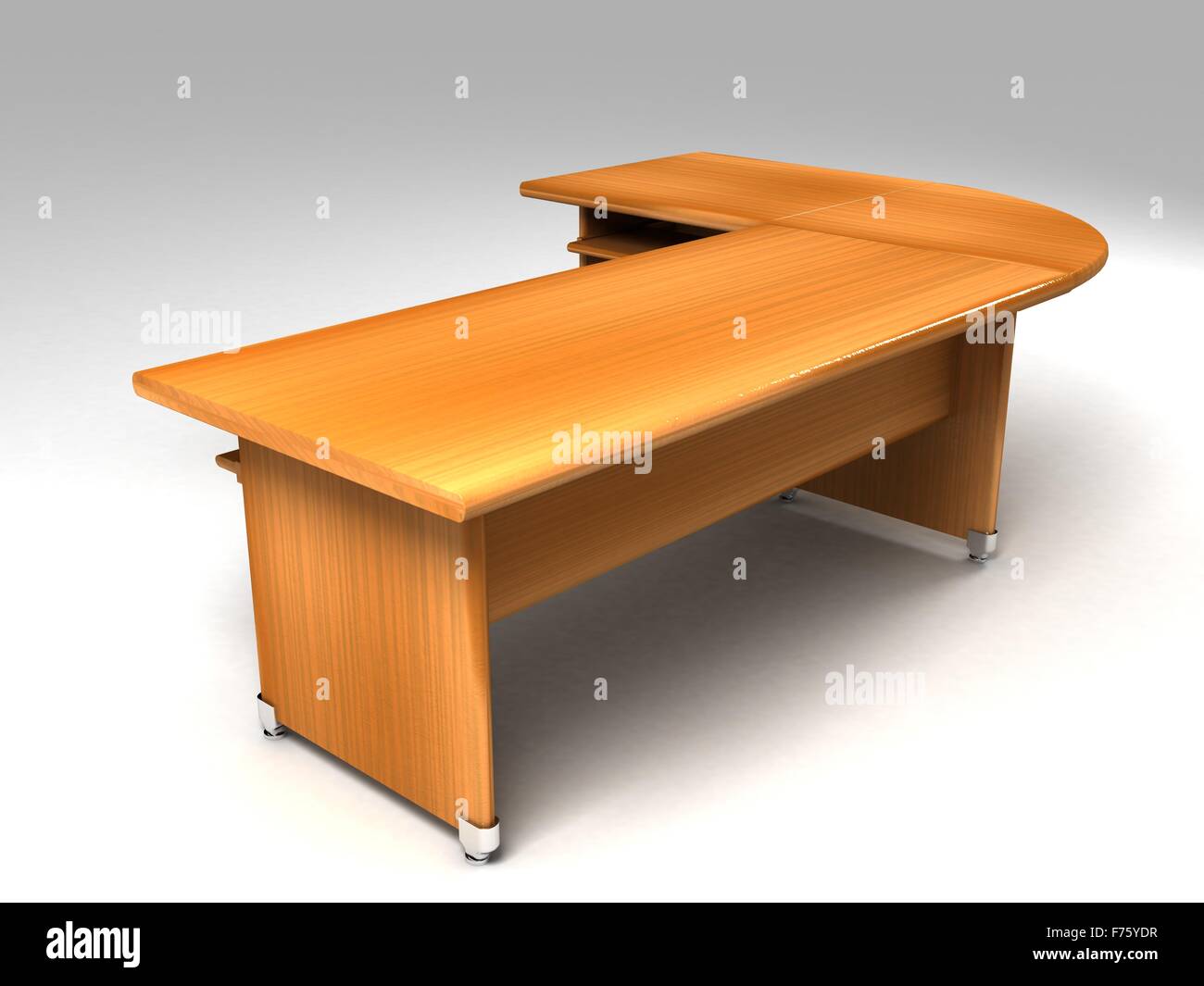 three dimensional office desk Stock Photo - Alamy