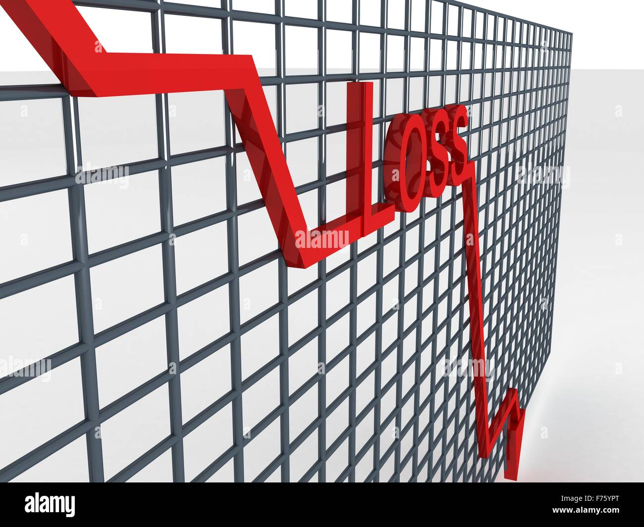 Illustration graph chart decreasing hi-res stock photography and images ...