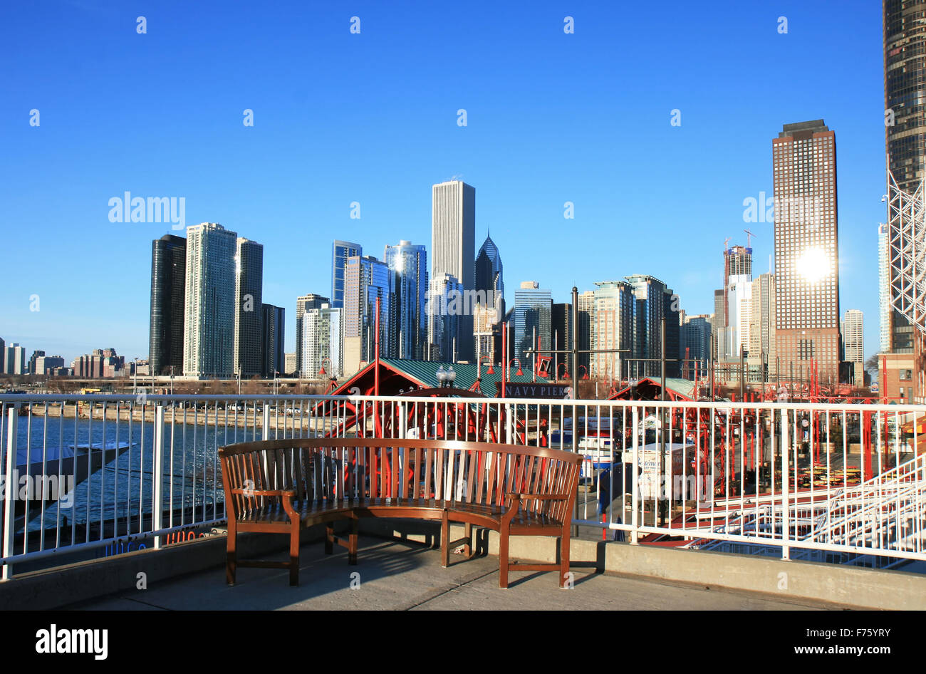 The high-rise buildings in Chicago Stock Photo - Alamy