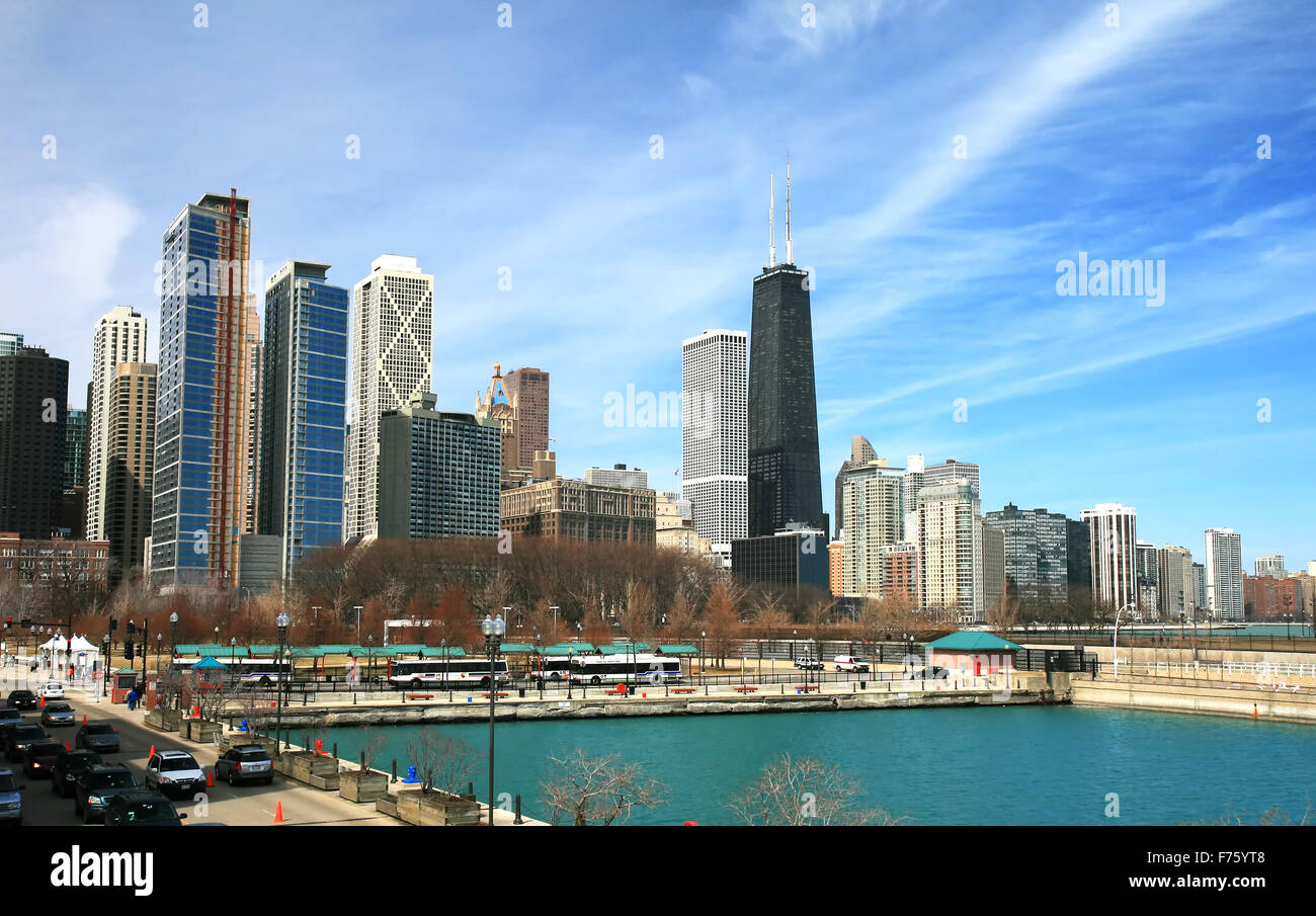 The high-rise buildings in Chicago Stock Photo - Alamy