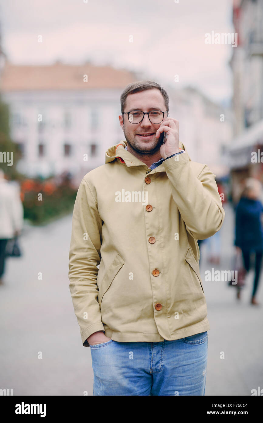 man with phone Stock Photo - Alamy
