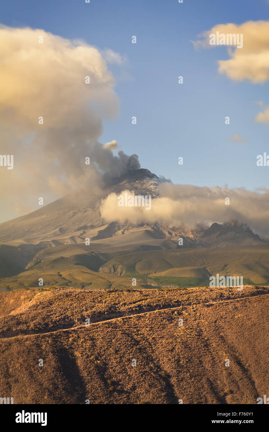 Cotopaxi Volcano Violent Day Explosion, South America Stock Photo - Alamy