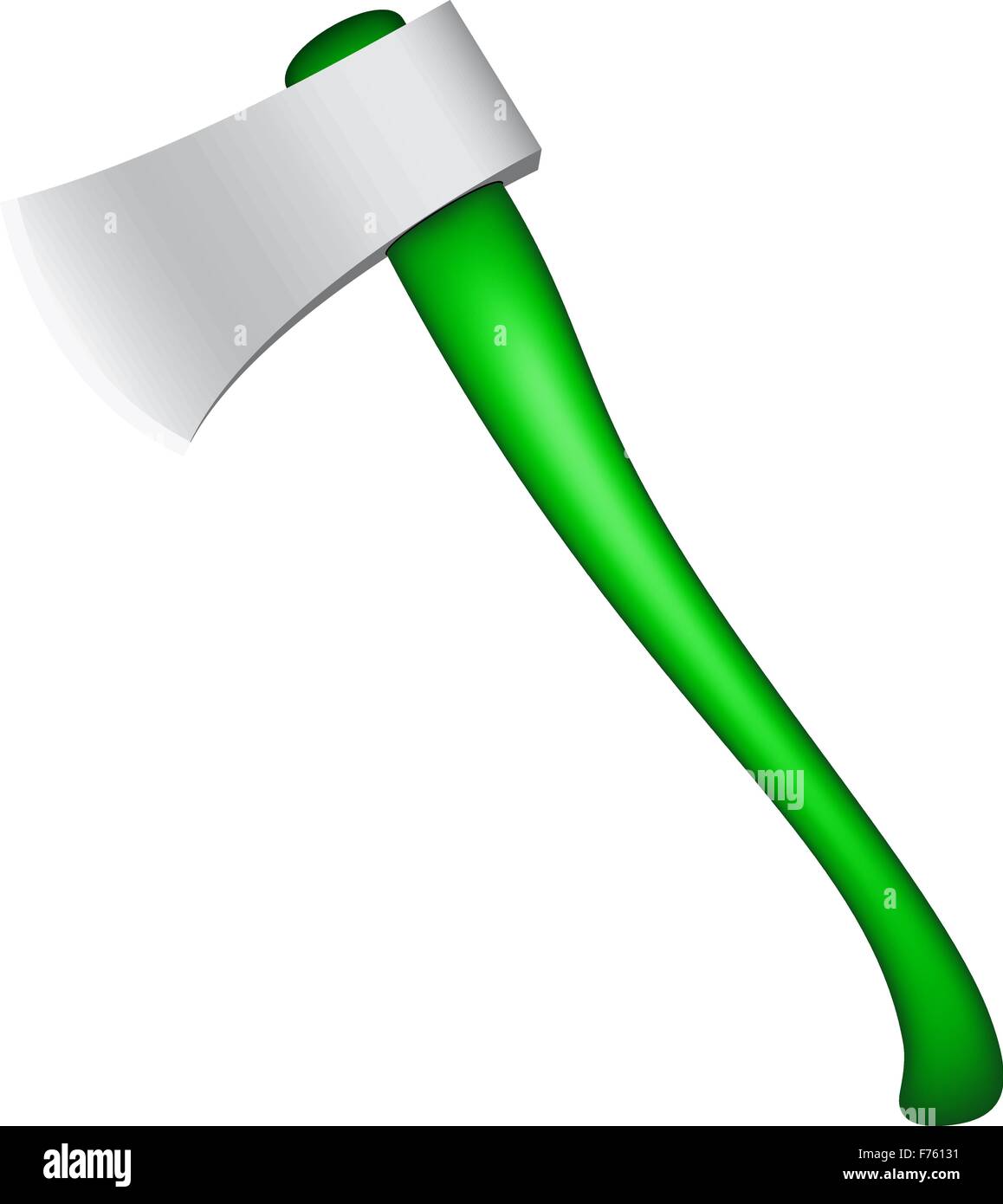 Old axe with wooden handle in green design Stock Vector Image & Art - Alamy