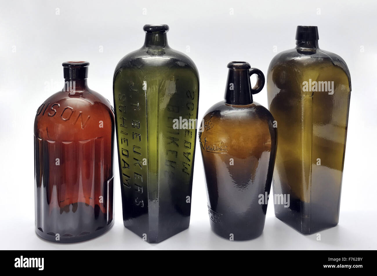 glass bottles, old bottles, antique bottles, vintage bottles Stock ...