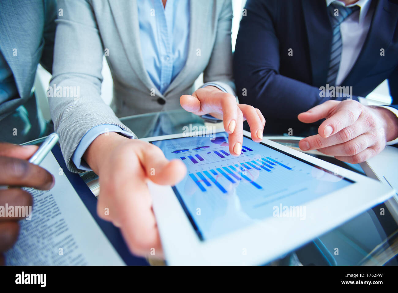 Business people working with graphs and charts Stock Photo - Alamy
