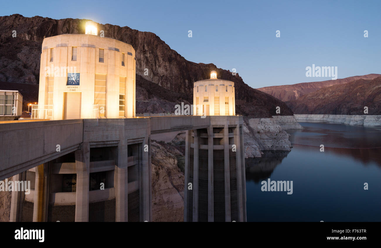Lake Mead The Colorado River Hoover Dam Neveda Arizona Stock Photo - Alamy