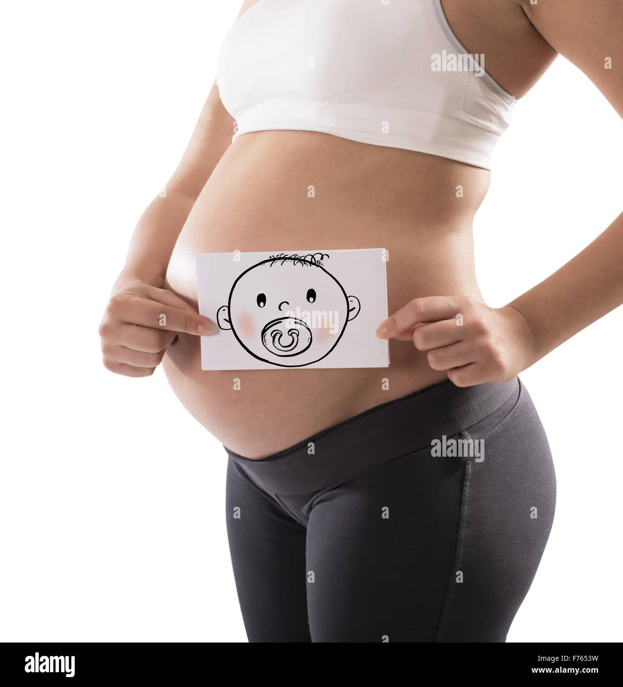 Baby face card Stock Photo - Alamy