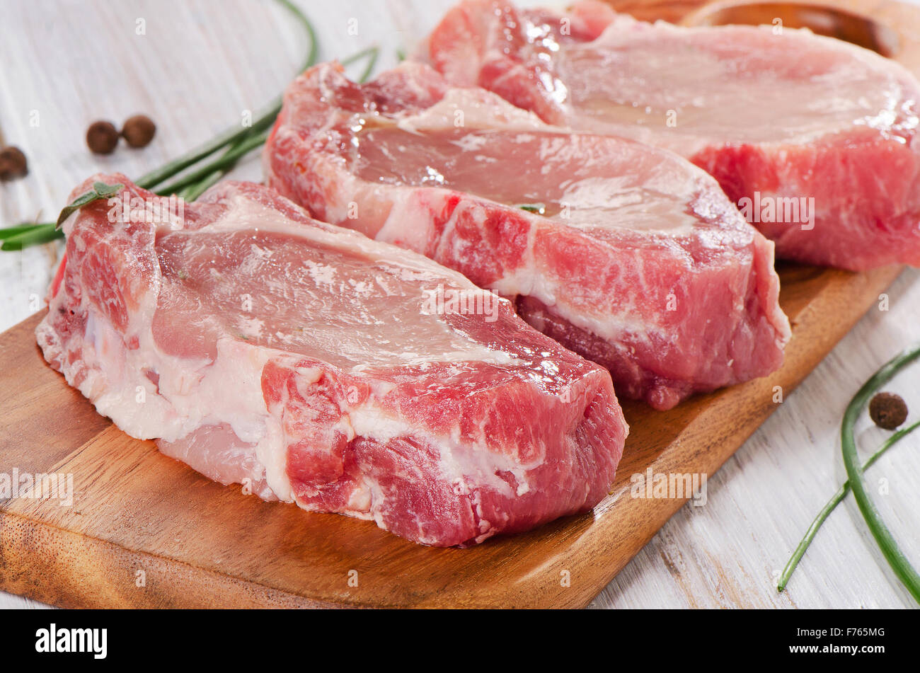 Beef beef steaks on a cutting board hi-res stock photography and images ...