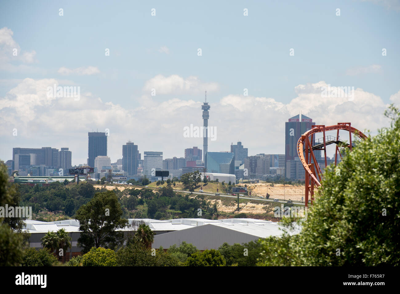 JOHANNESBURG, SOUTH AFRICA- Cityscape of downtown Johannesburg Stock ...