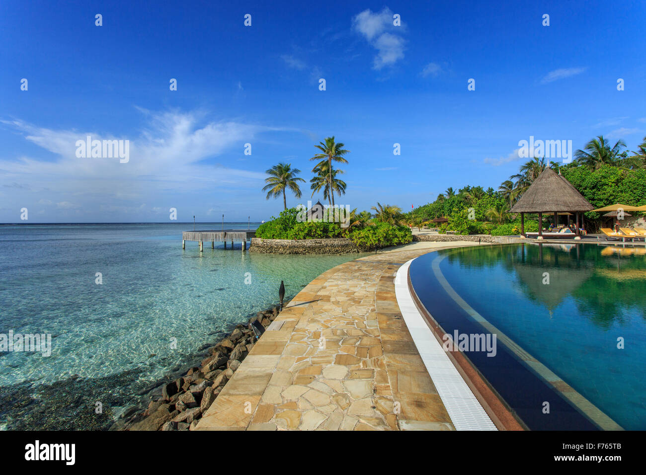 Maldives, a desert island paradise Stock Photo - Alamy