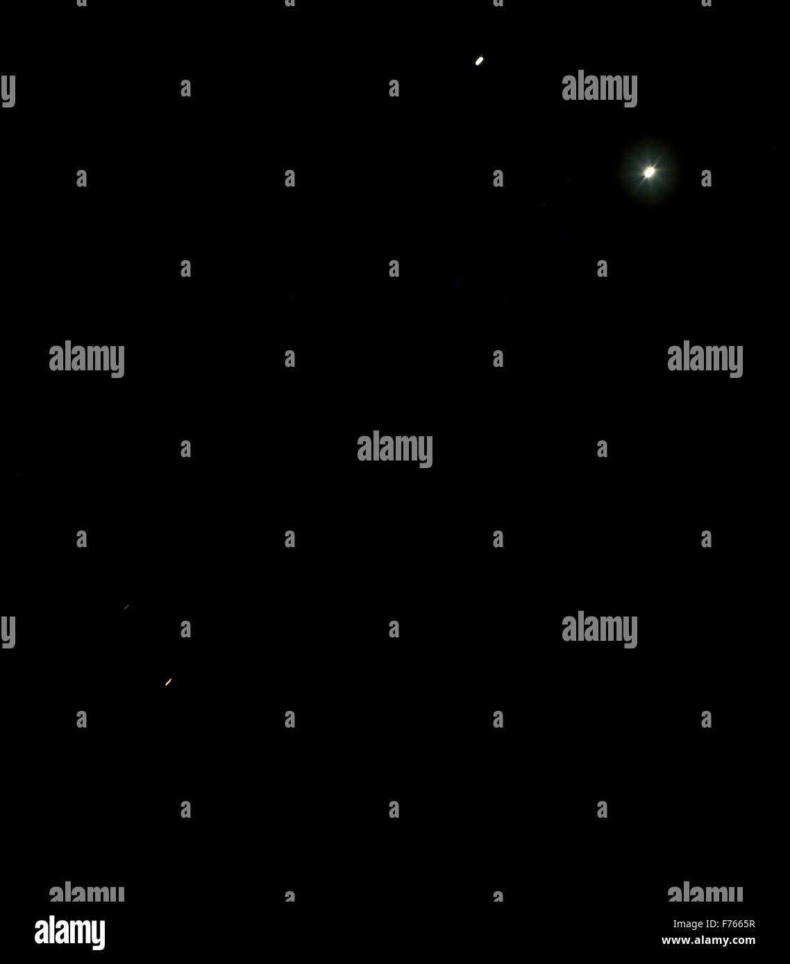 Venus, Mars and Jupiter are seen crossing paths in the night sky over ...