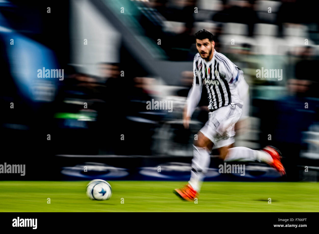 Turin, Italy. 25th Nov, 2015. Alvaro Morata (Juventus) Football/Soccer ...
