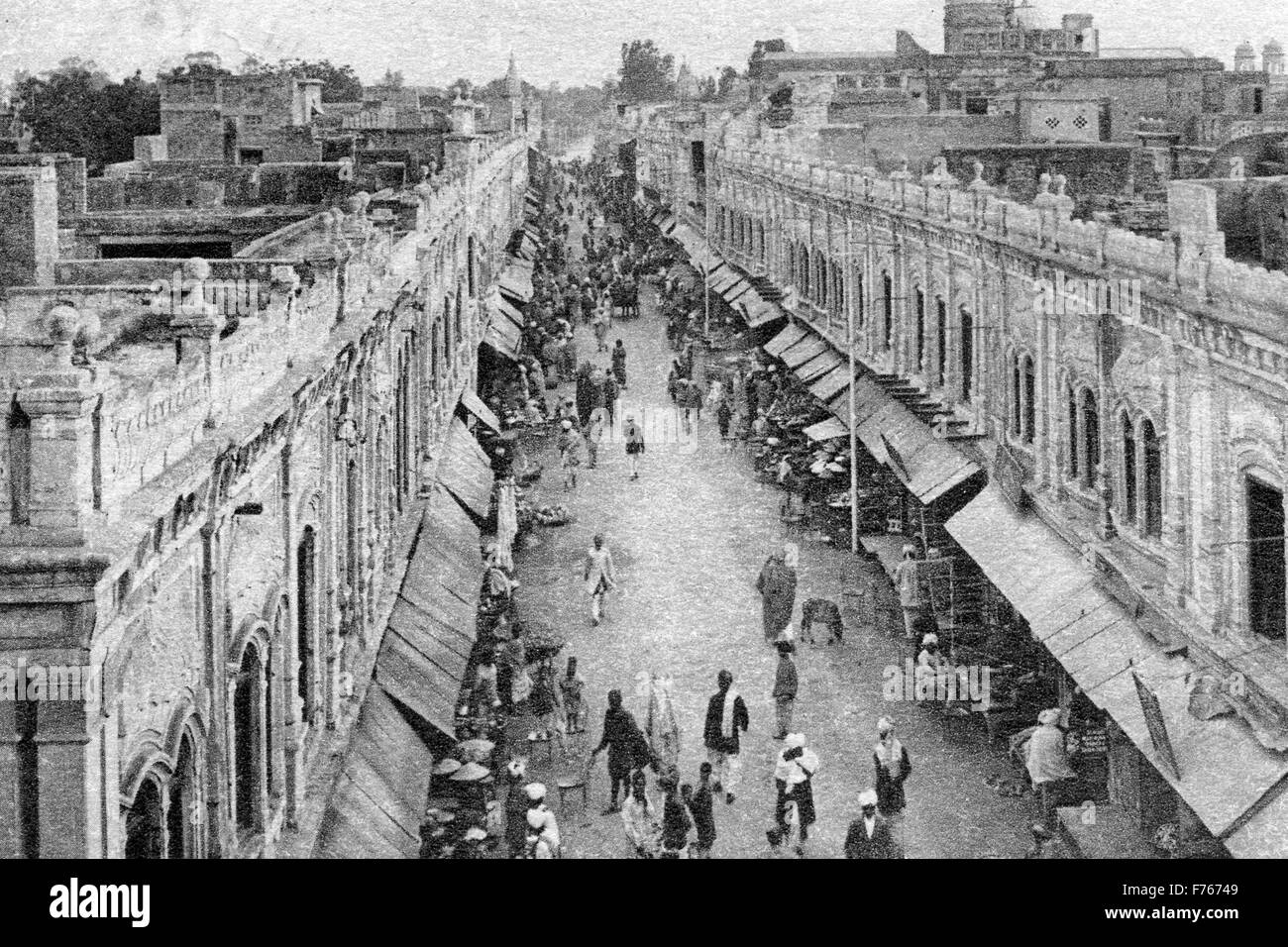 Kanpur Bazaar, Uttar Pradesh, India, Asia, old vintage 1900s picture ...