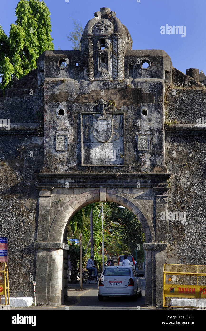 Moti daman fort, union territory Stock Photo - Alamy