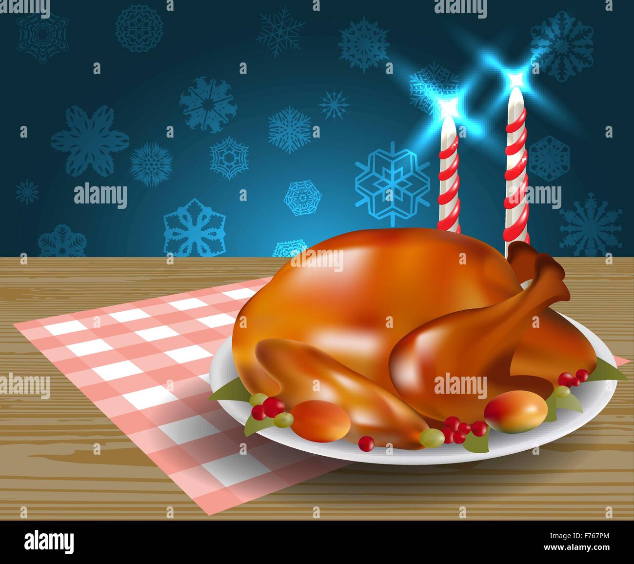 Festive thanksgiving cooking Stock Vector Images - Alamy