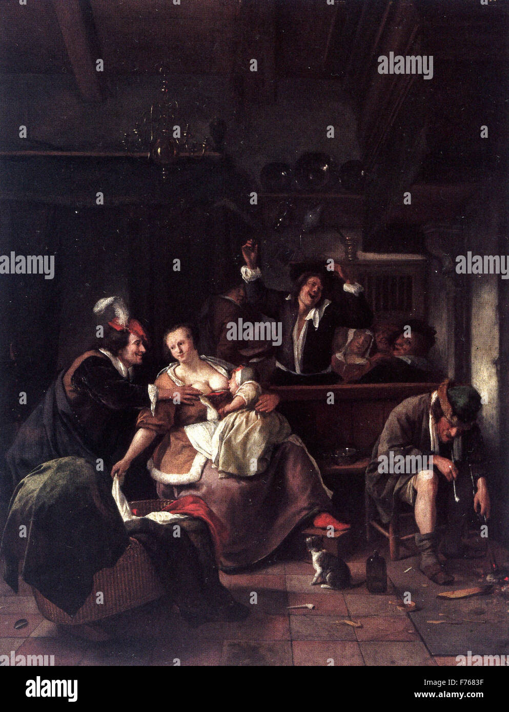 Jan Steen - Interior Stock Photo - Alamy