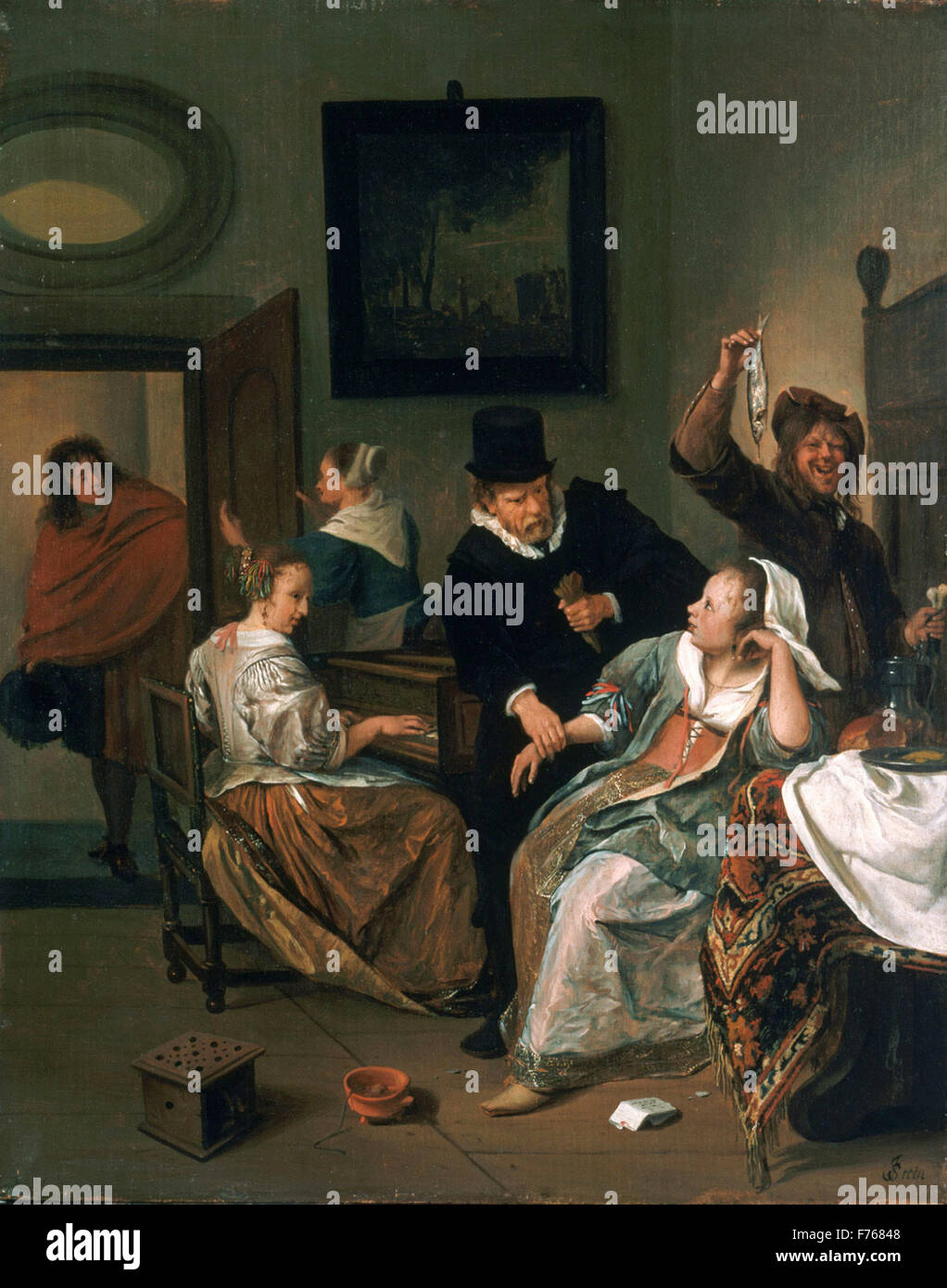 Jan Steen - The Doctor's Visit Stock Photo - Alamy
