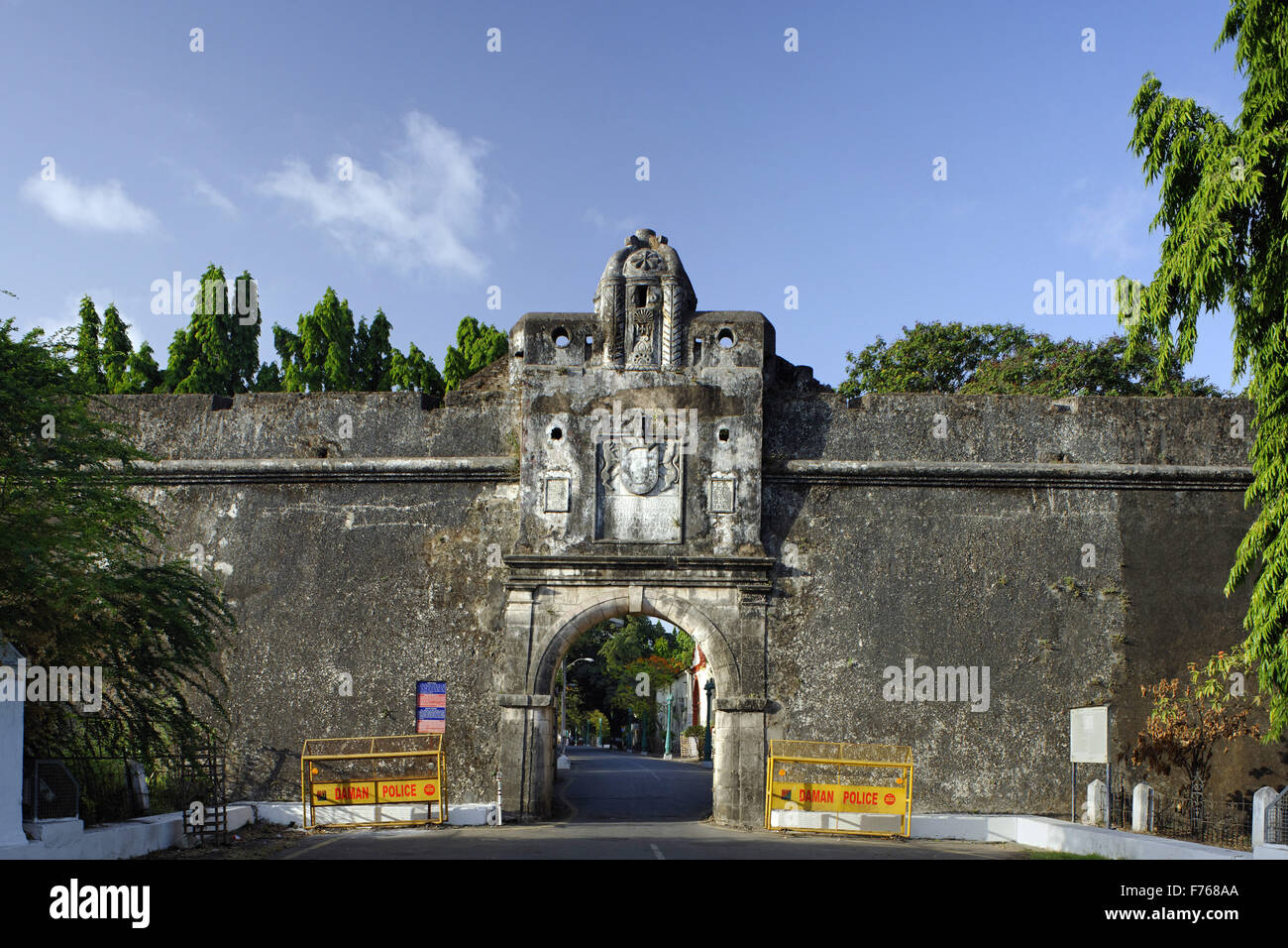 Moti Daman Fort, Daman, fortress, Daman and Diu, union territory, India ...