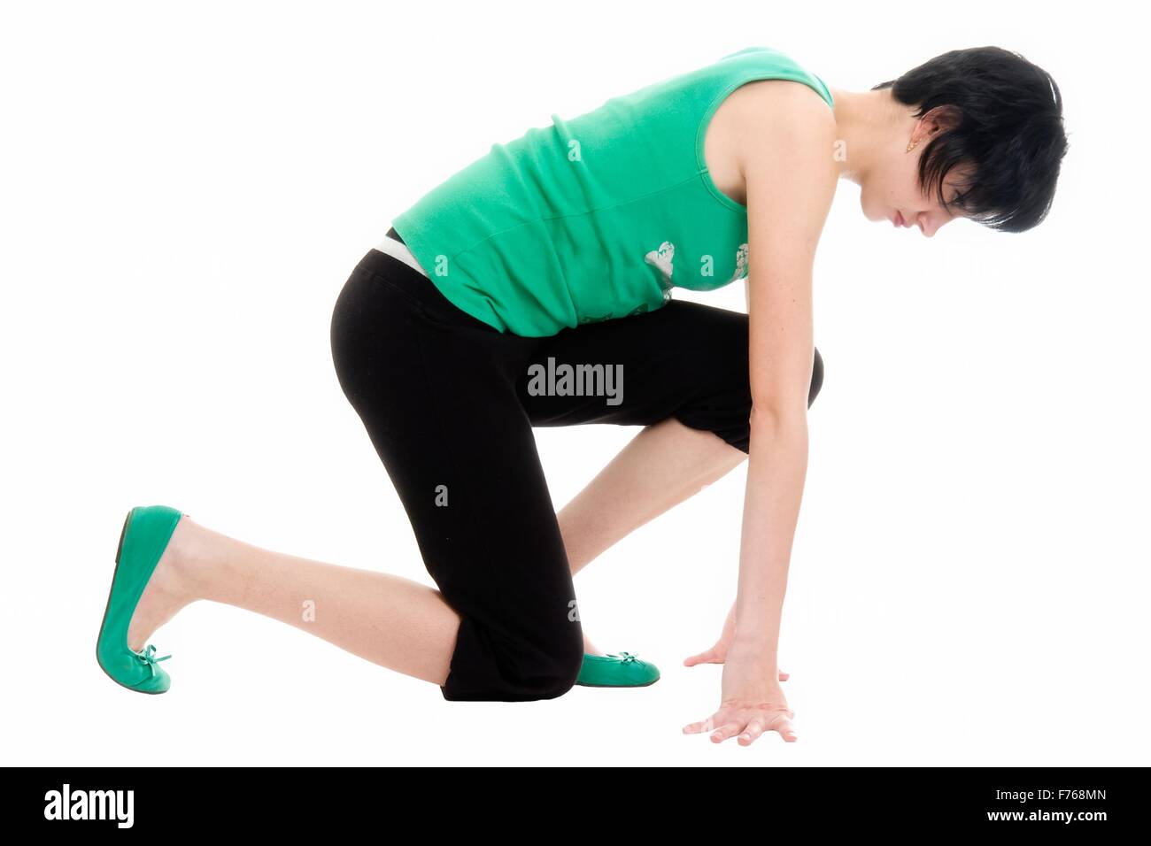 Crouch start Cut Out Stock Images & Pictures - Alamy