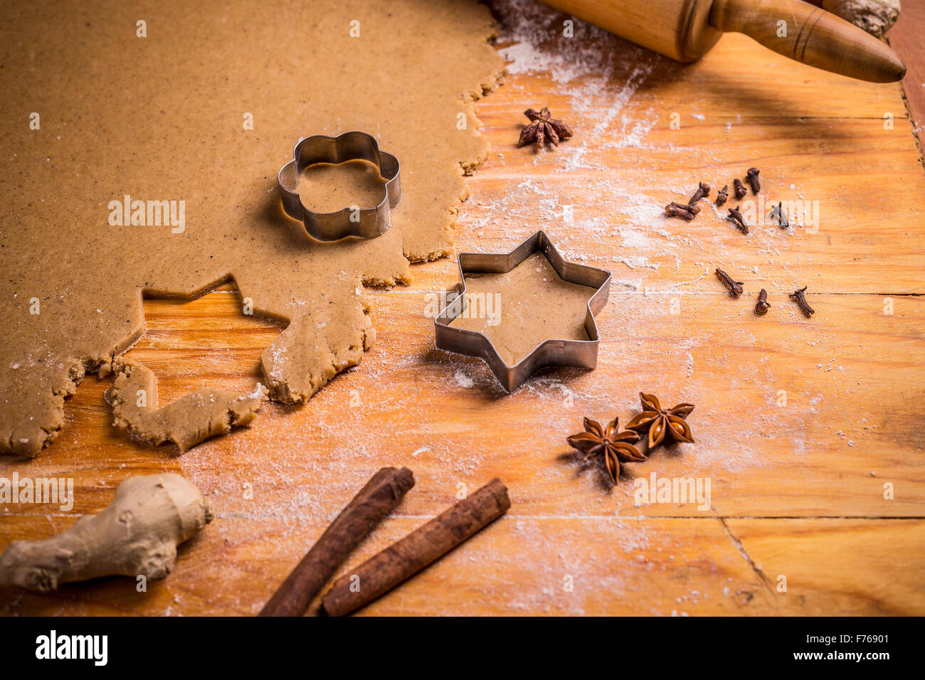 Preparing gingerbread dough hi-res stock photography and images - Alamy