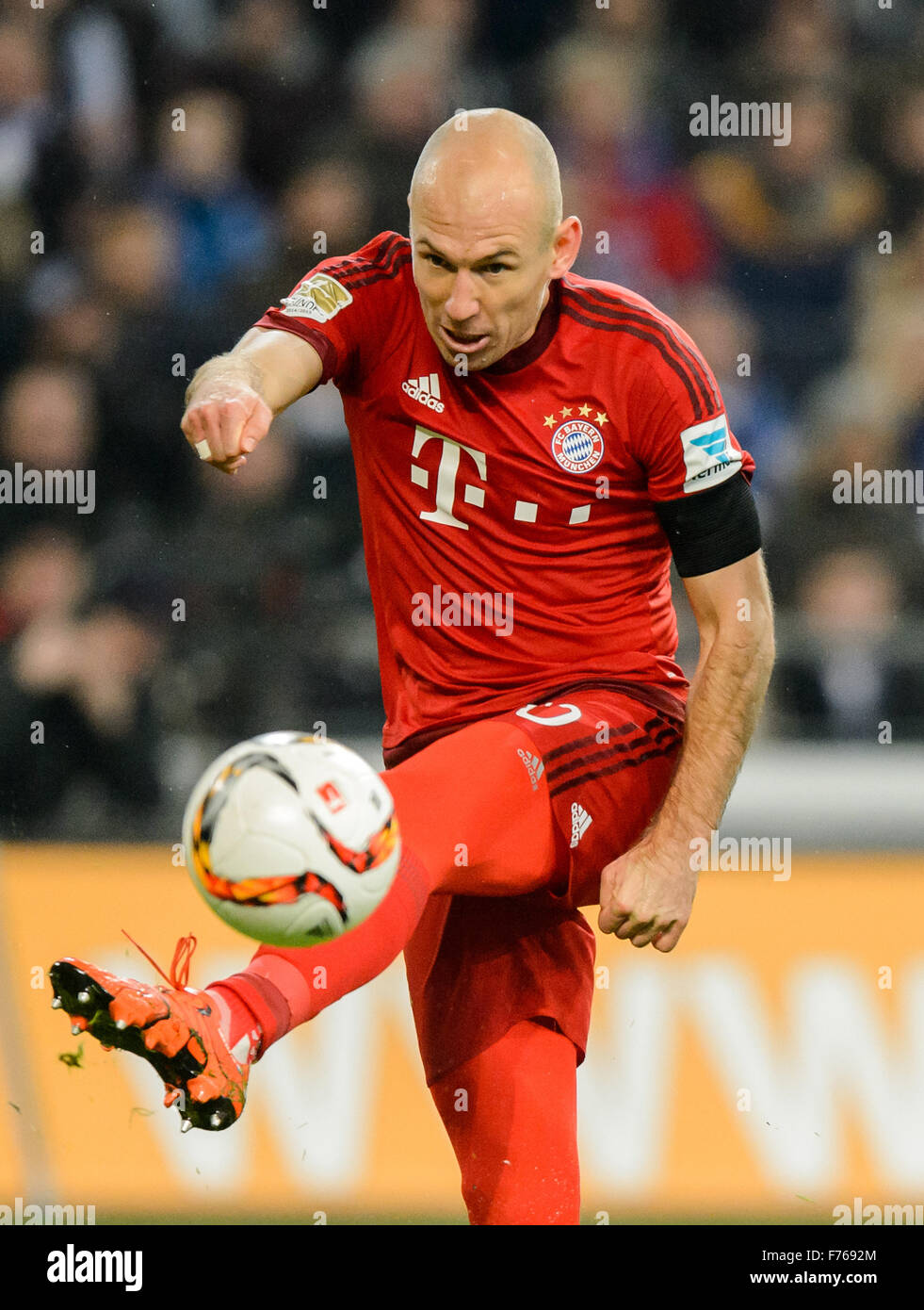 Gelsenkirchen, Germany. 21st Nov, 2015. Munich's Arjen Robben at the ...