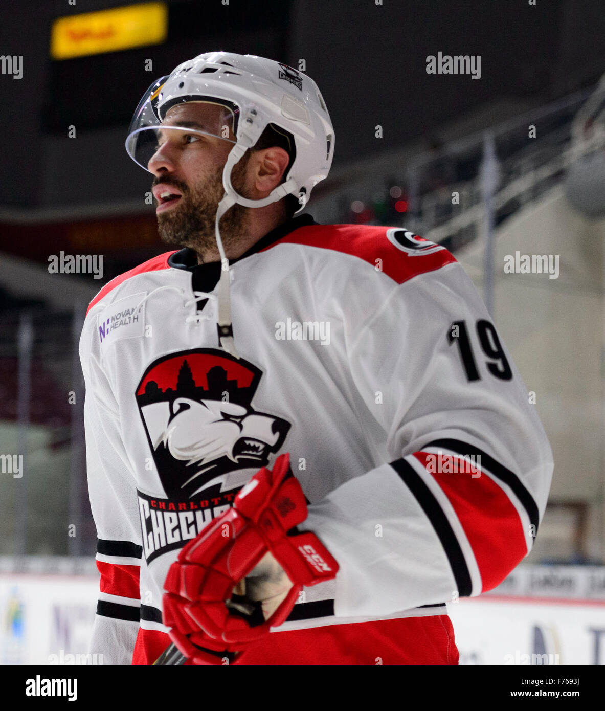 Checkers D Justin Agosta (19) during the AHL game between the San Jose ...
