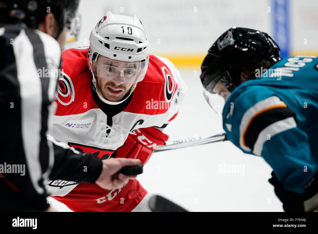 Checkers C Derek Ryan (10) during the AHL game between the San Jose ...