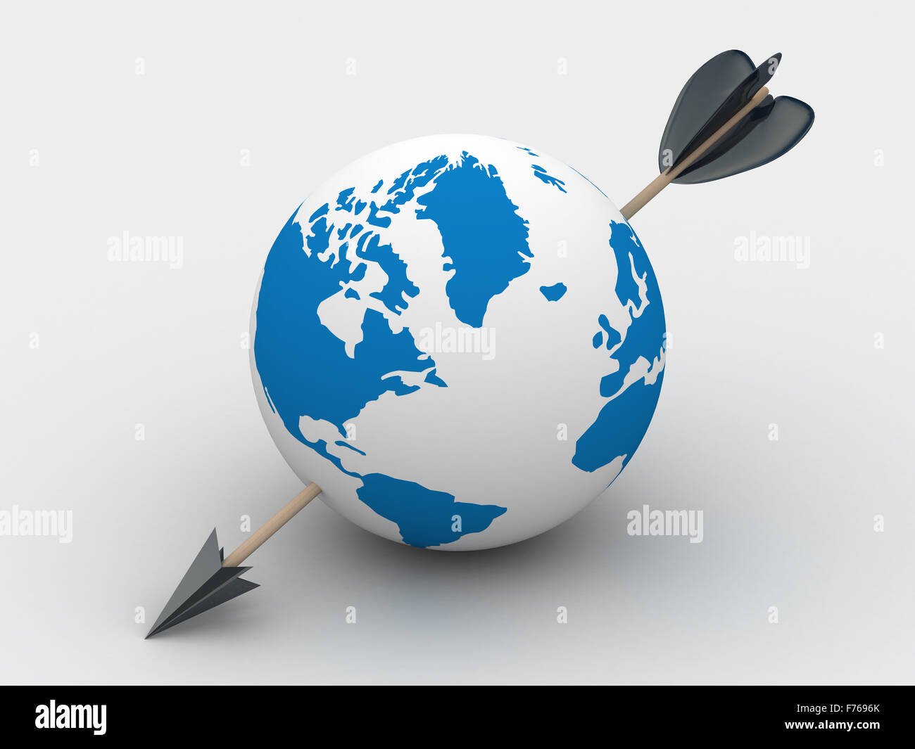 Map planet arrow hi-res stock photography and images - Alamy