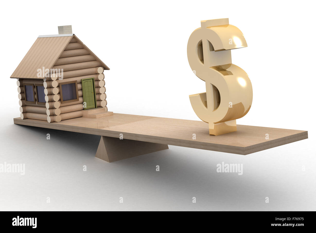 Dollar symbol home balance hi-res stock photography and images - Alamy