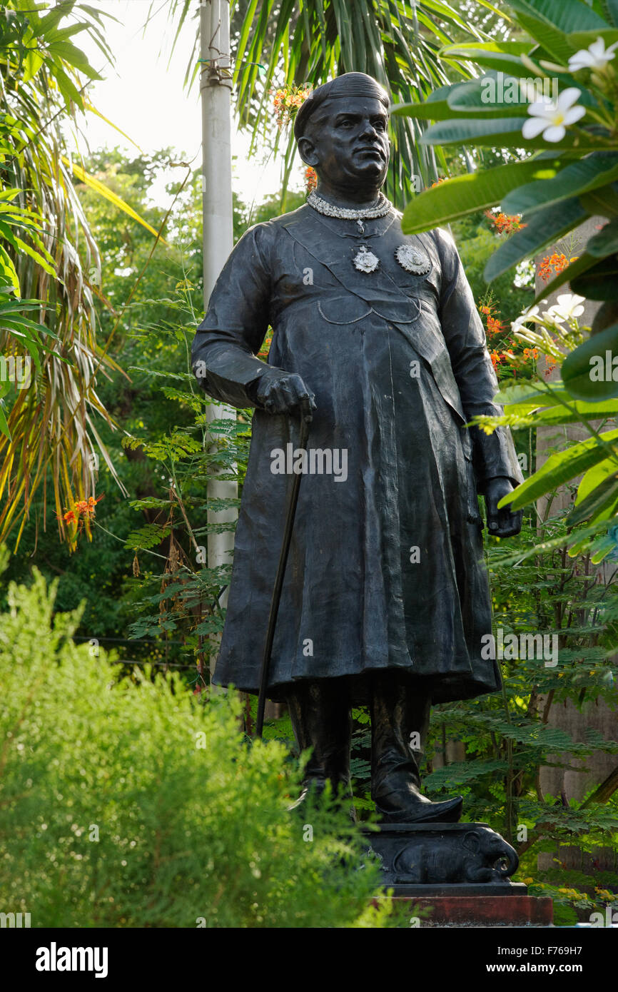 Sayajirao Gaekwad, Maharaja of Baroda , statue, Navsari, Gujarat, India ...
