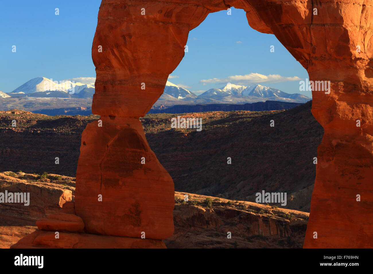 Famous rainbow bridge in Arches National park ,Utah,USA Stock Photo - Alamy