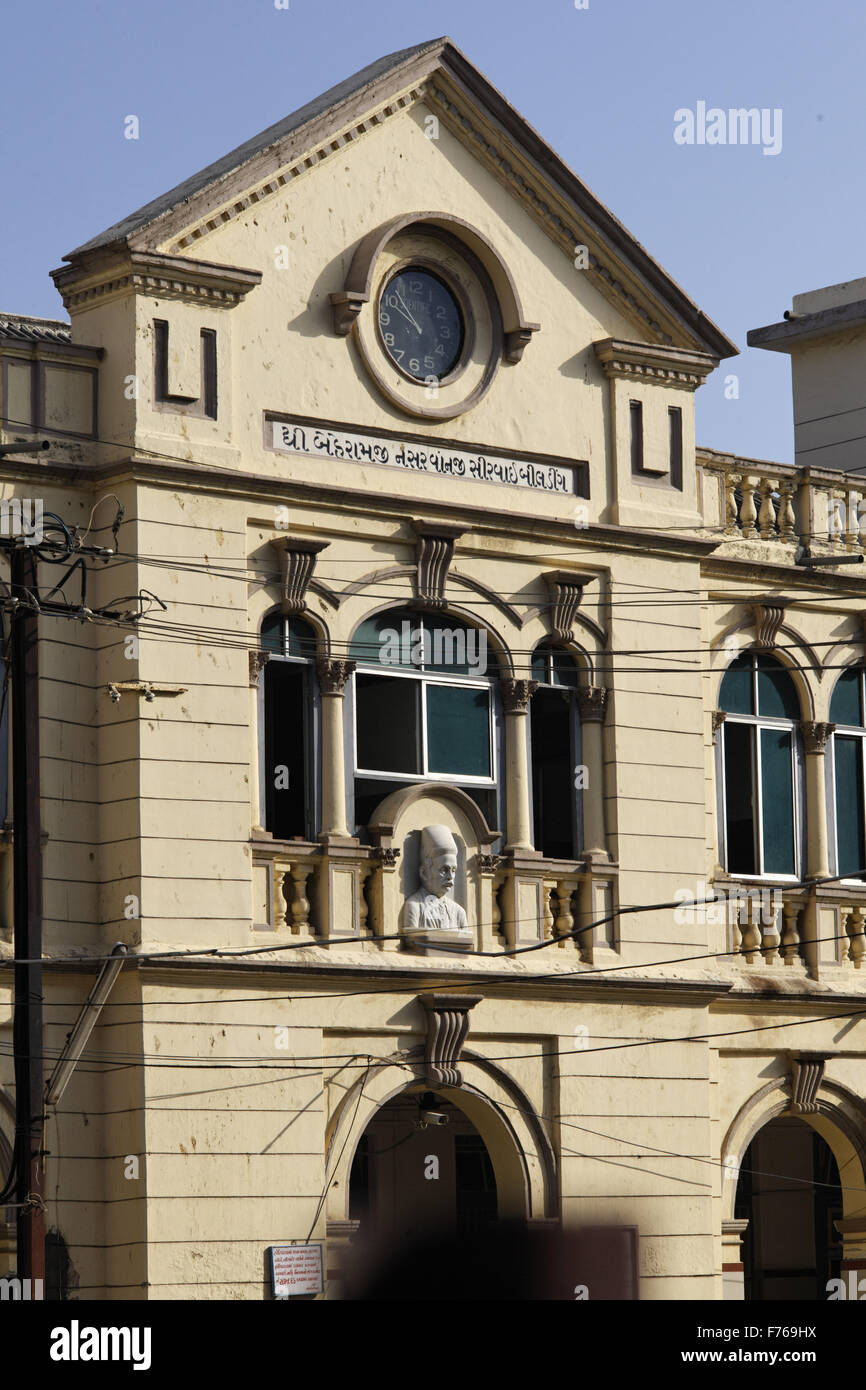 Parsi Hospital, wall clock, navsari, gujarat, india, asia Stock Photo ...