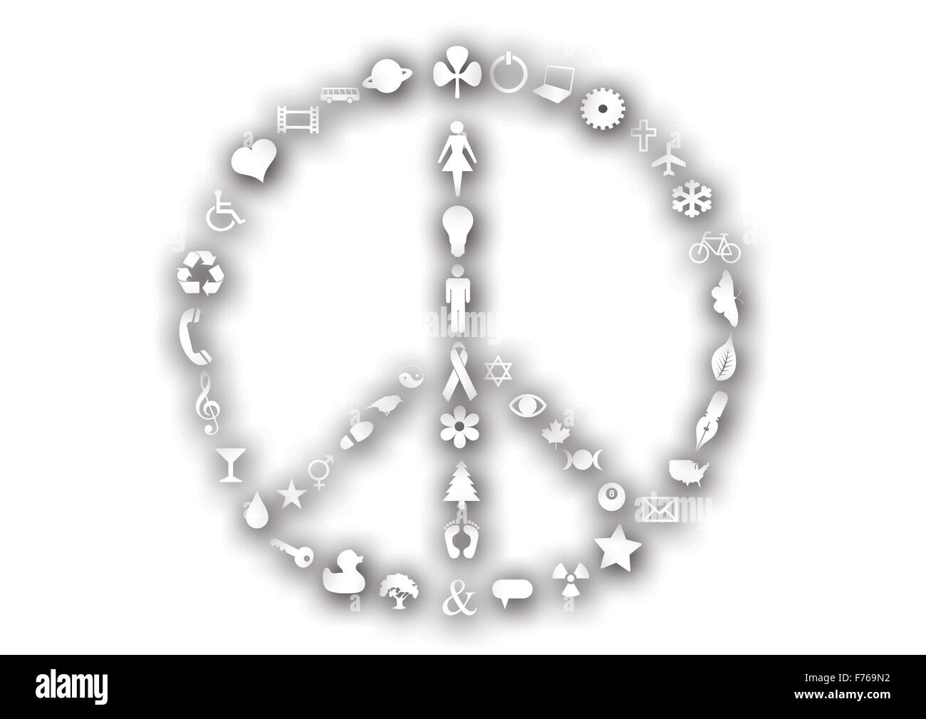 Peace icons hi-res stock photography and images - Alamy