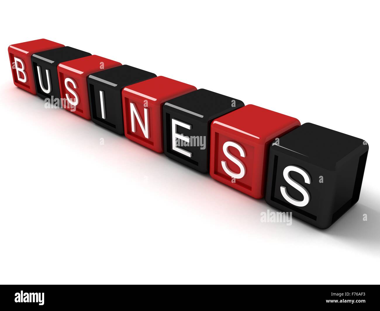 three dimensional word of business Stock Photo - Alamy
