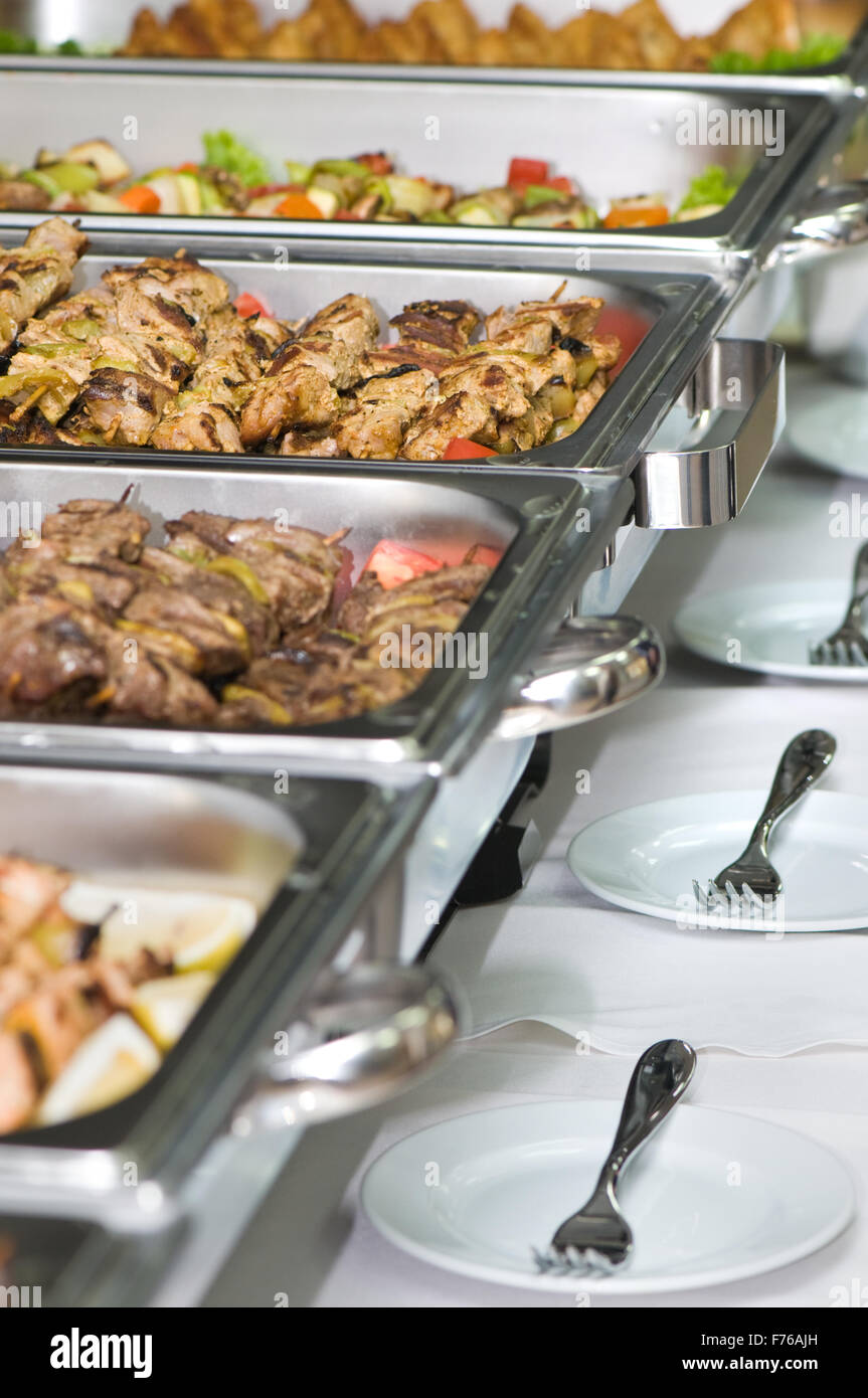 Food lunch tables trays hi-res stock photography and images - Alamy