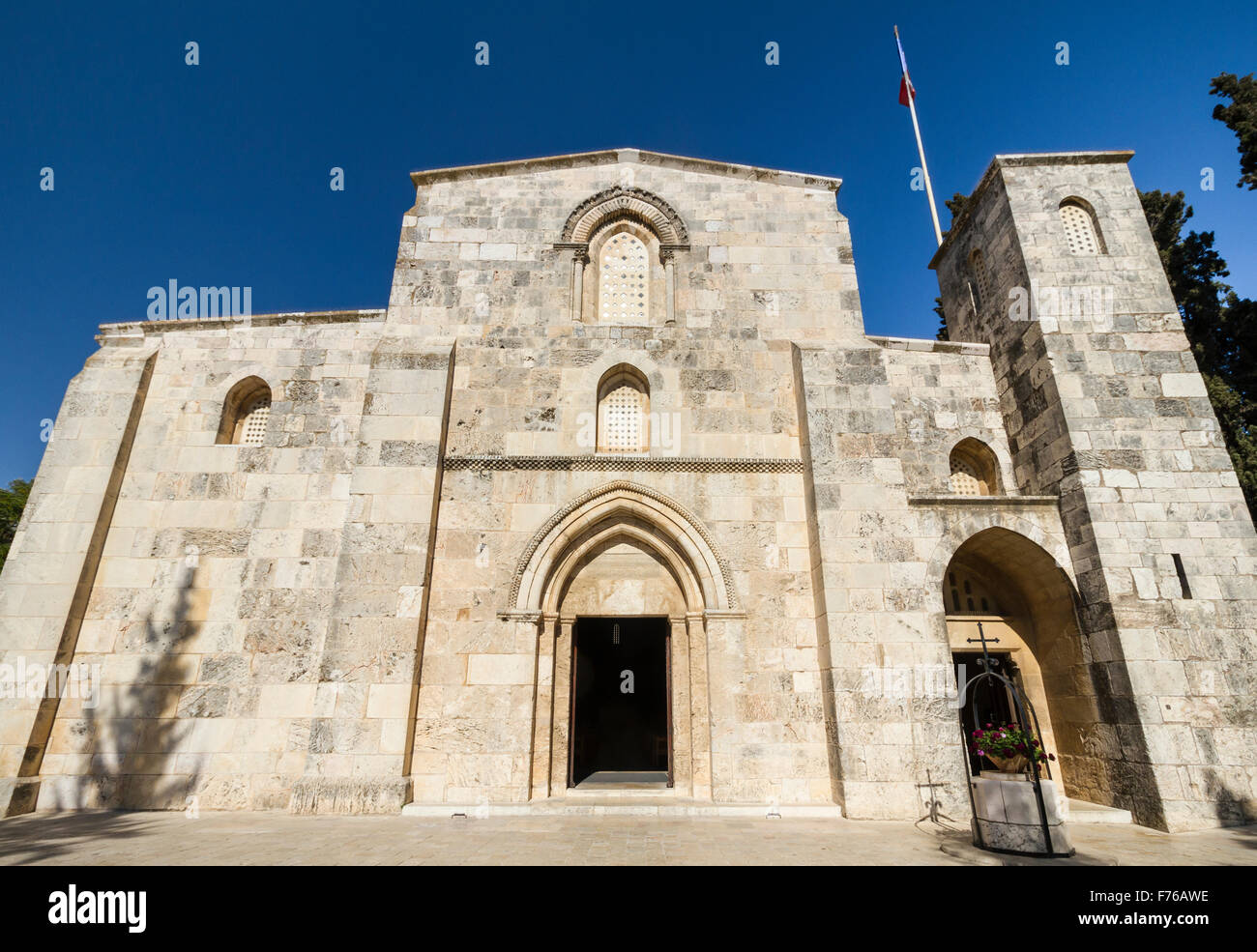 The St. Anne's church in the old city of Jerusalem, Israel, Middle East ...
