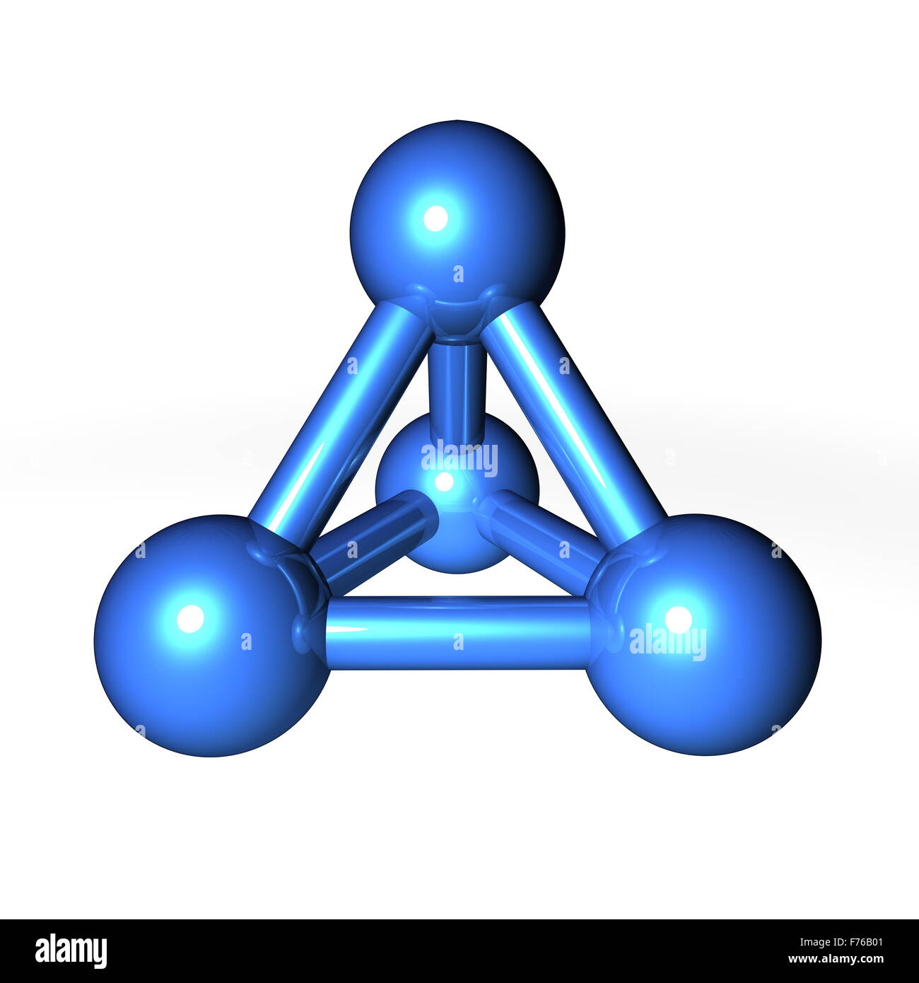 Molecule Structure Blue Stock Photo - Alamy