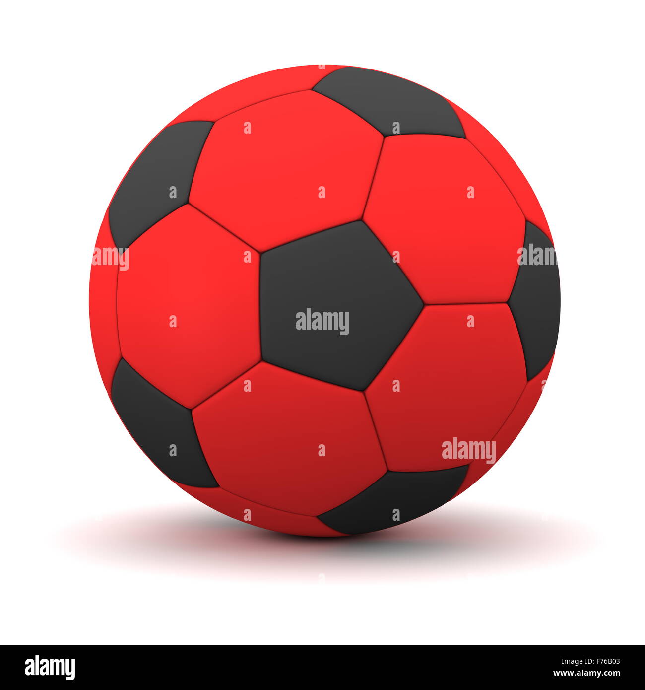 Classic Football in Red and Black Stock Photo - Alamy