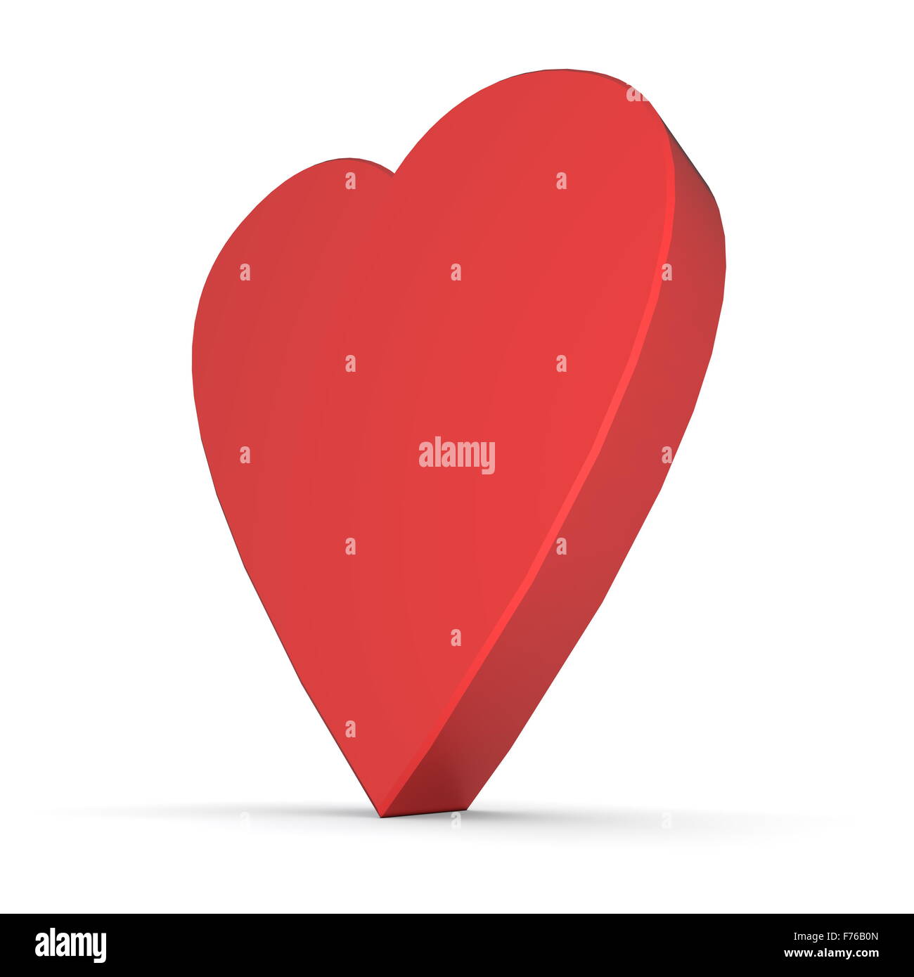Red Heart in 3D Stock Photo - Alamy