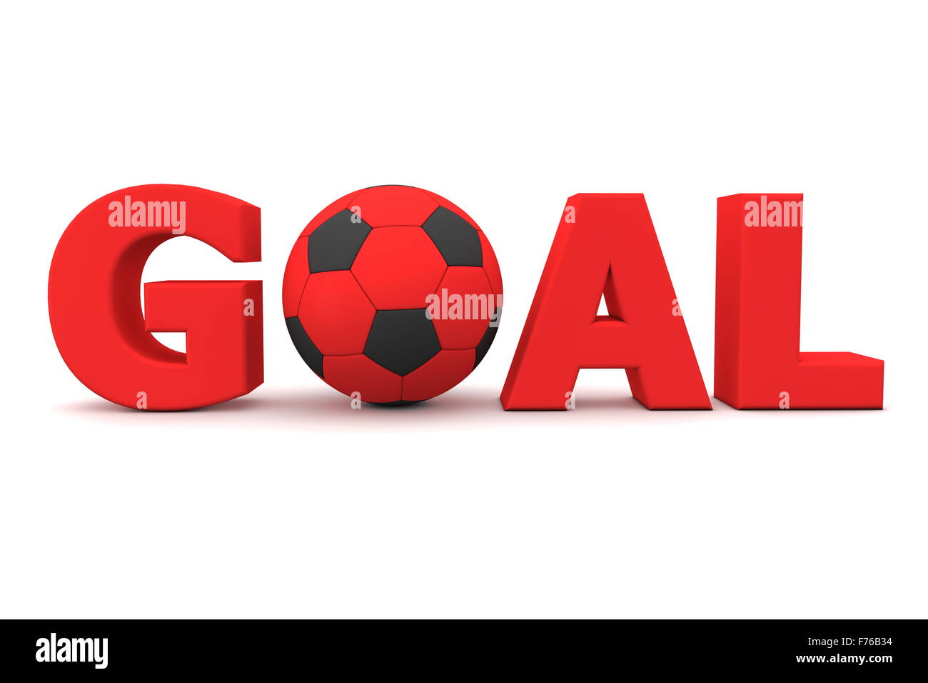 Football Goal Red Stock Photo - Alamy