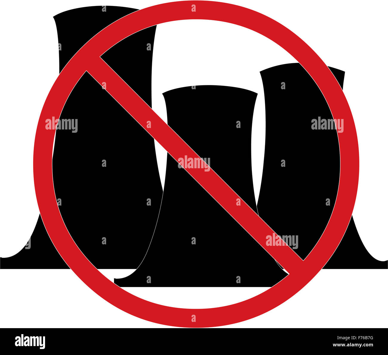 Anti Nuclear Symbol Stock Photo - Alamy